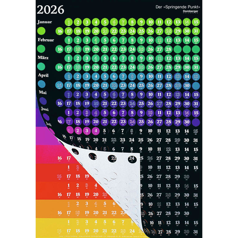 Domberger Kalender "Springender Punkt" 2026 – Kreatives Design ...