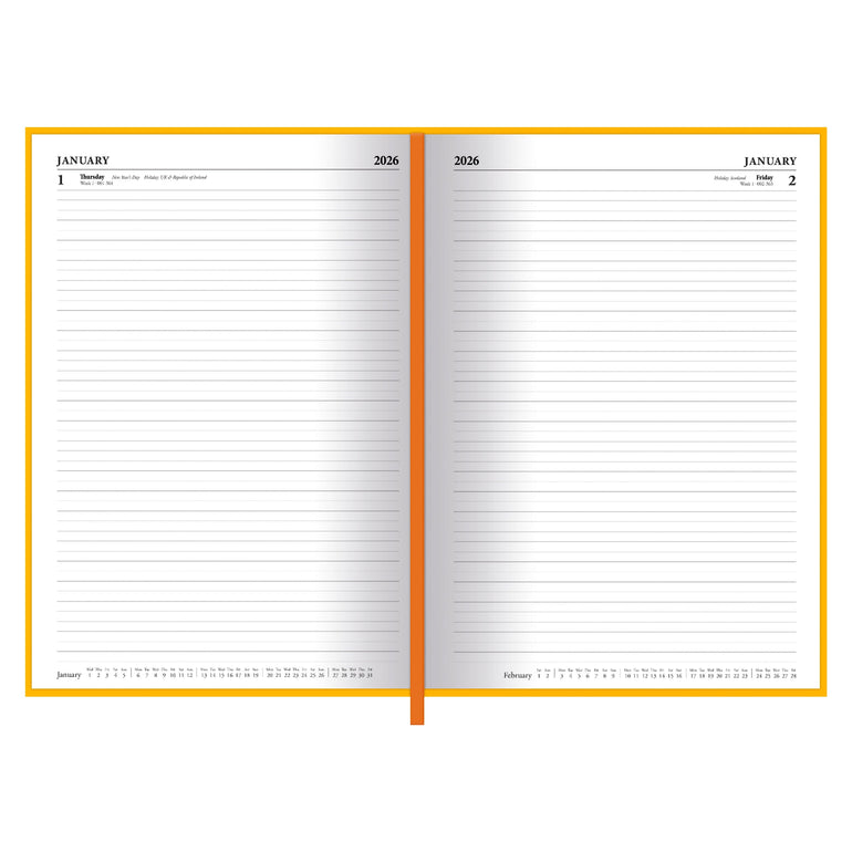 Buchkalender DIN A6 für 2026 – Kompakt und Praktisch 📖 – kalendersale.de