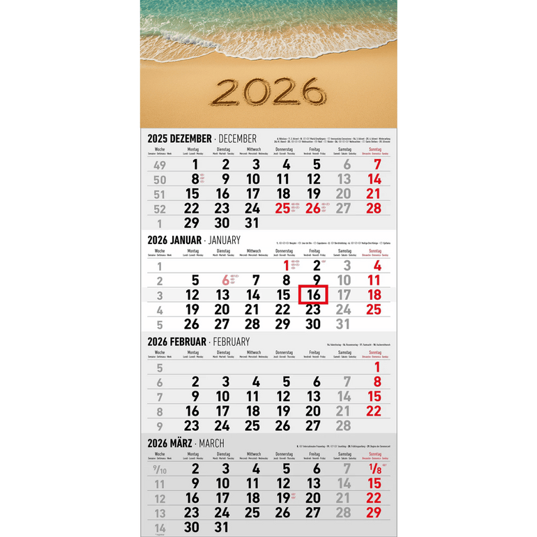 Meeres-Kalender 2026 – Entdecke die faszinierende Welt der Ozeane ...