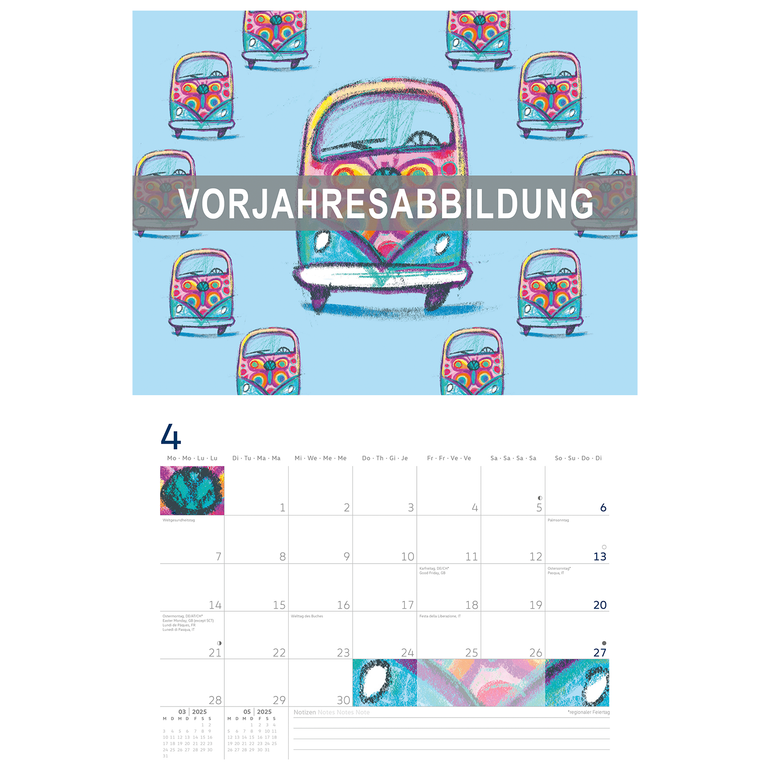 Elegante Wandkalender im Hochformat für 2026 🌄 – kalendersale.de